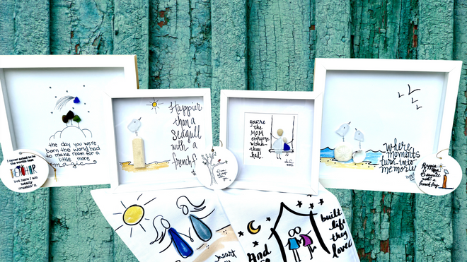 Shop Back Bay Designs Handmade sea glass art from New Jersey
